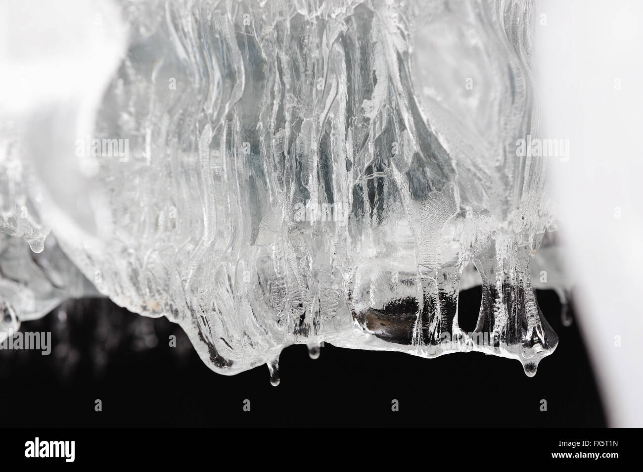 Close up of melting ice in spring Stock Photo - Alamy