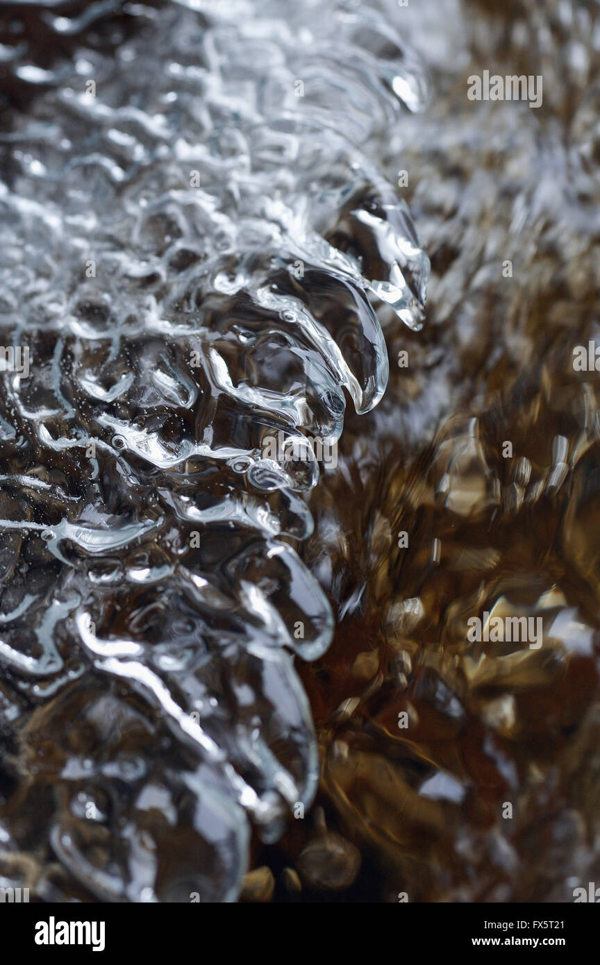 Close up of melting ice in spring Stock Photo - Alamy