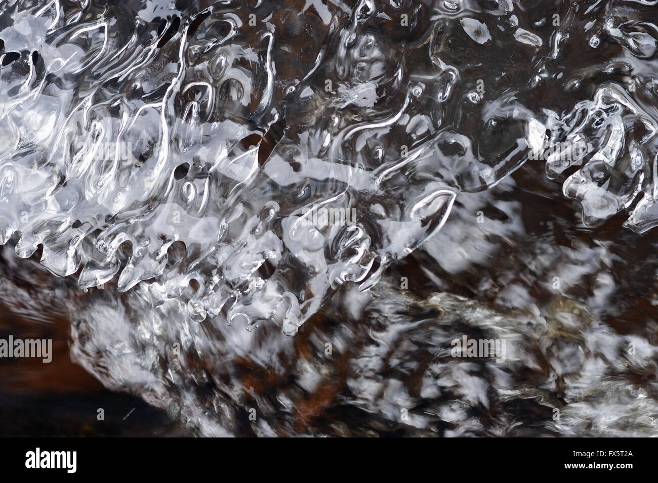 Close up of melting ice in spring Stock Photo - Alamy