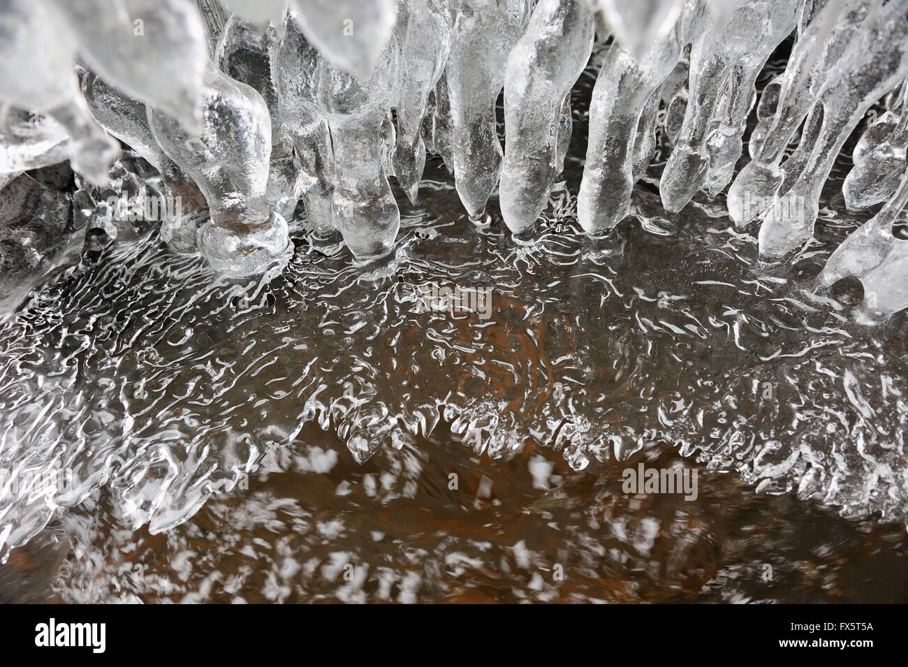 Close up melting spring ice hi-res stock photography and images - Alamy