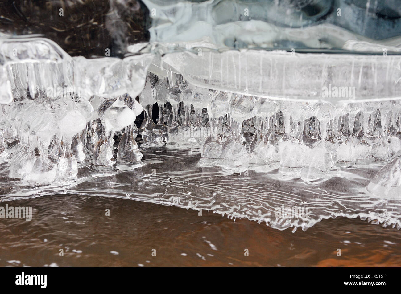 Close up melting spring ice hi-res stock photography and images - Alamy