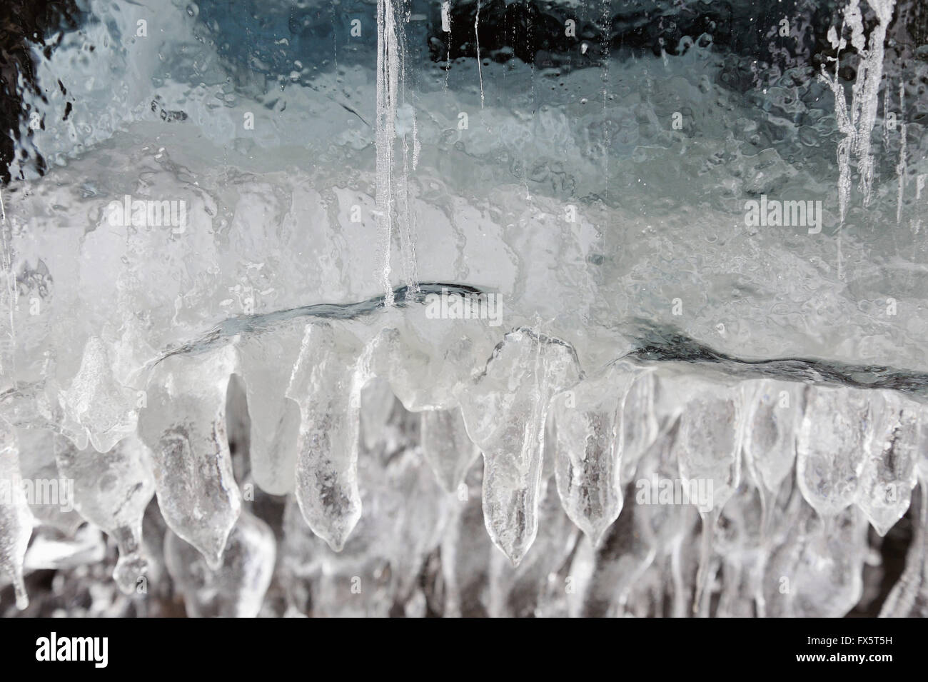 Close up of melting ice in spring Stock Photo - Alamy