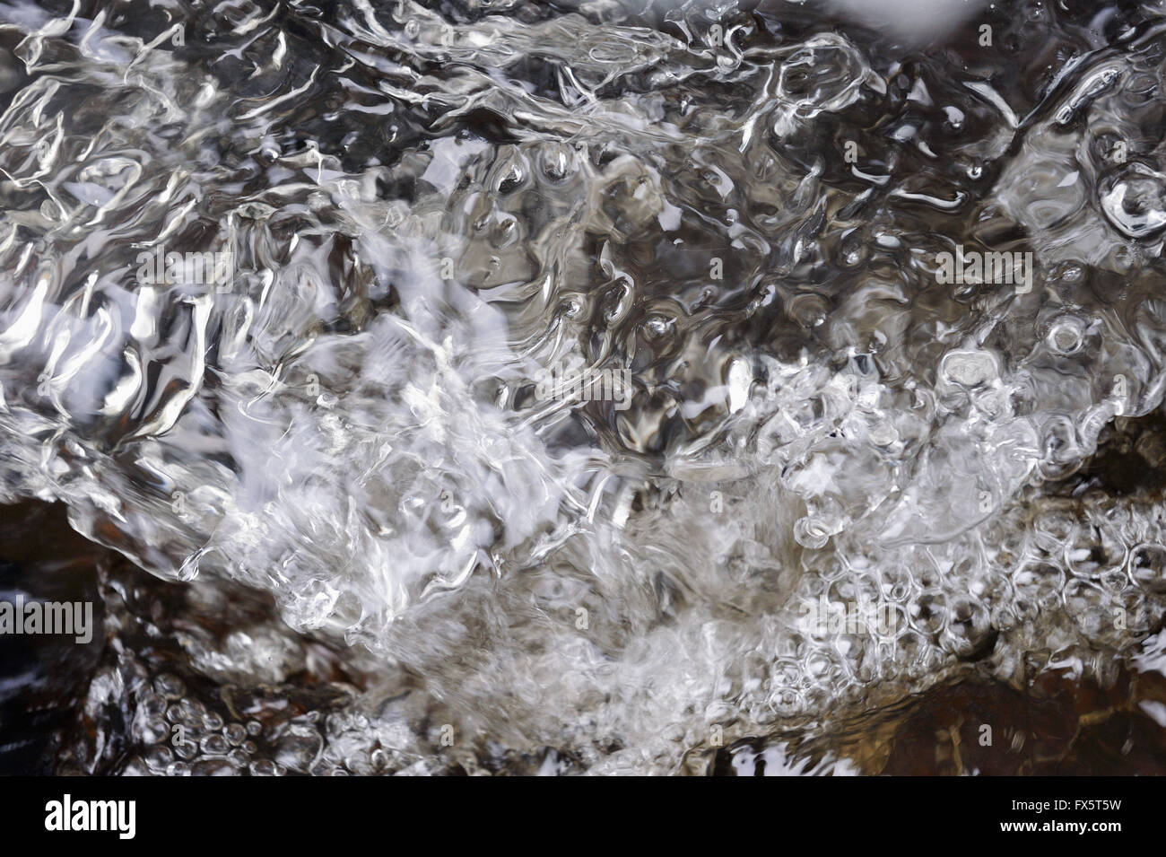 Close up of melting ice in spring Stock Photo - Alamy