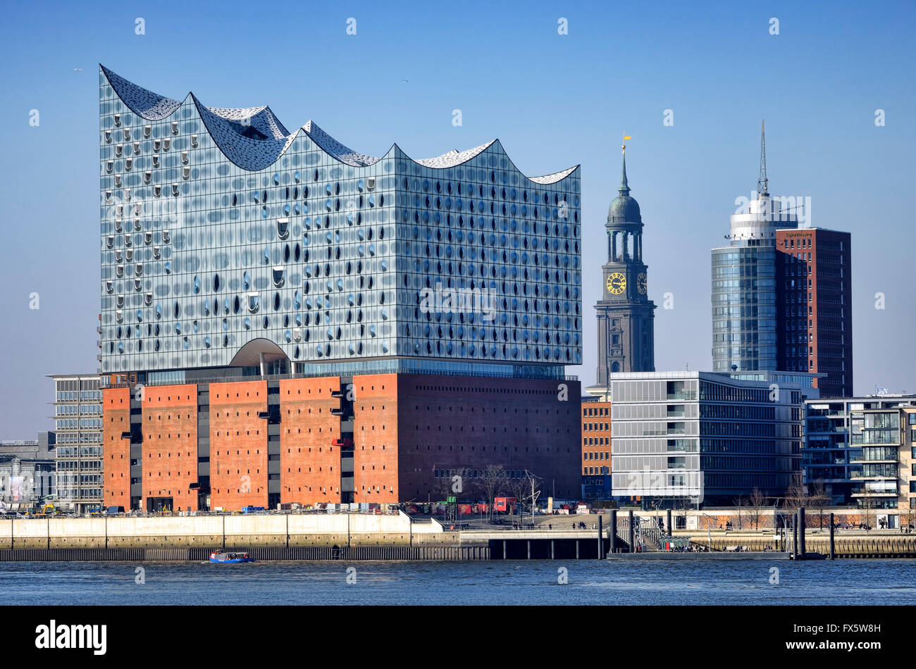 Elbphilharmonie, Elbe Philharmonic Hall, in Hamburg, Germany Stock ...