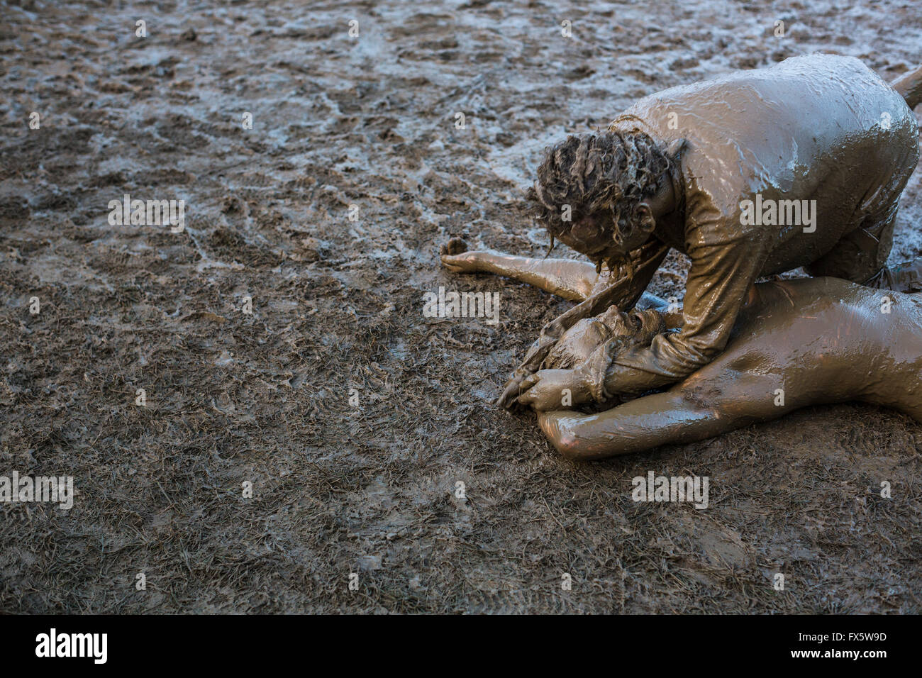 Mud wrestling hi-res stock photography and images - Alamy
