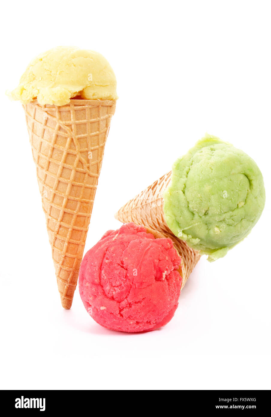 Three multi colored ice hi-res stock photography and images - Alamy