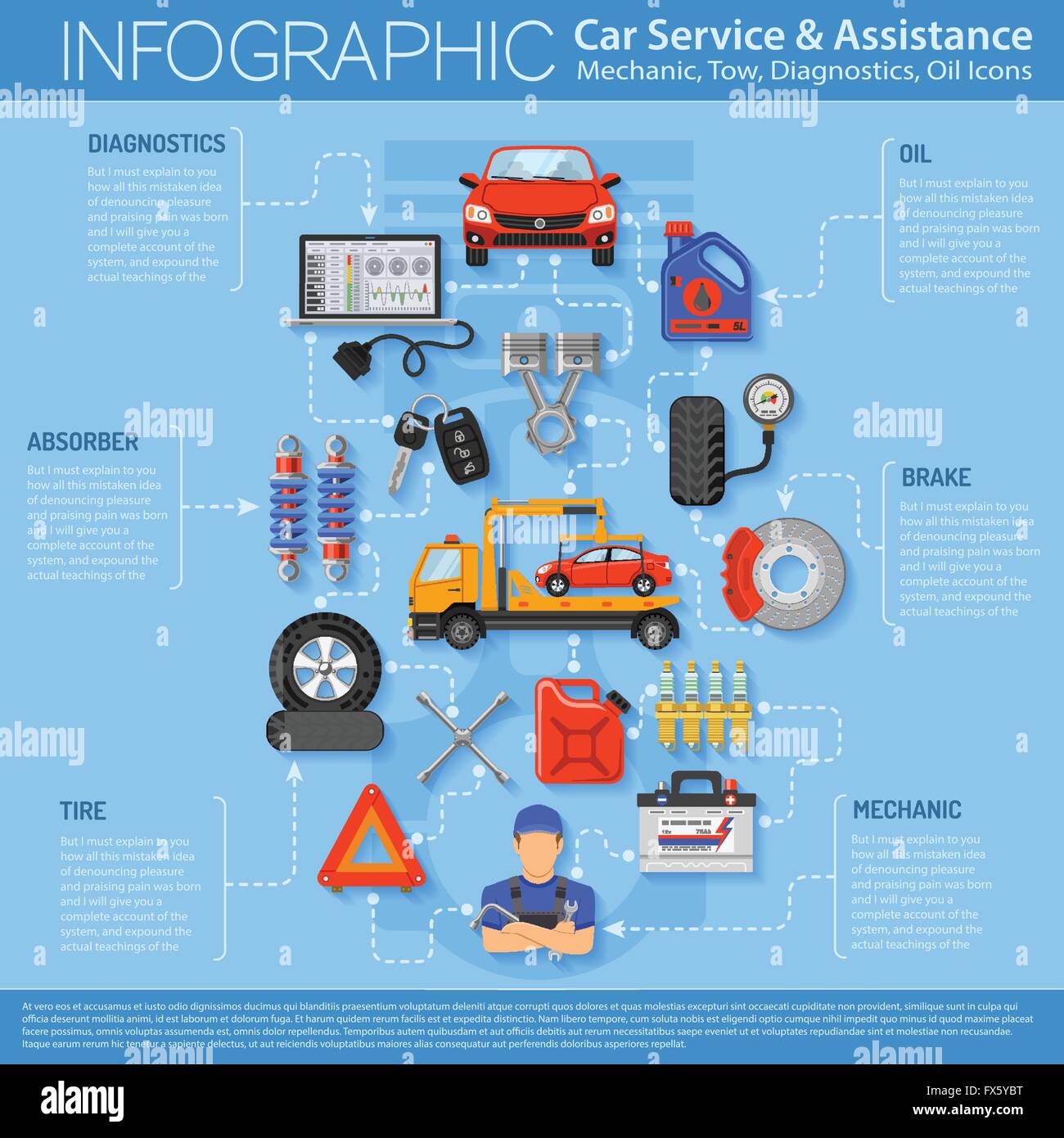 Car Service Infographics Stock Vector Image & Art - Alamy