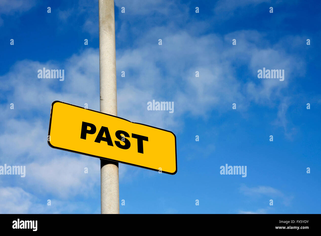 Past sign hi-res stock photography and images - Alamy