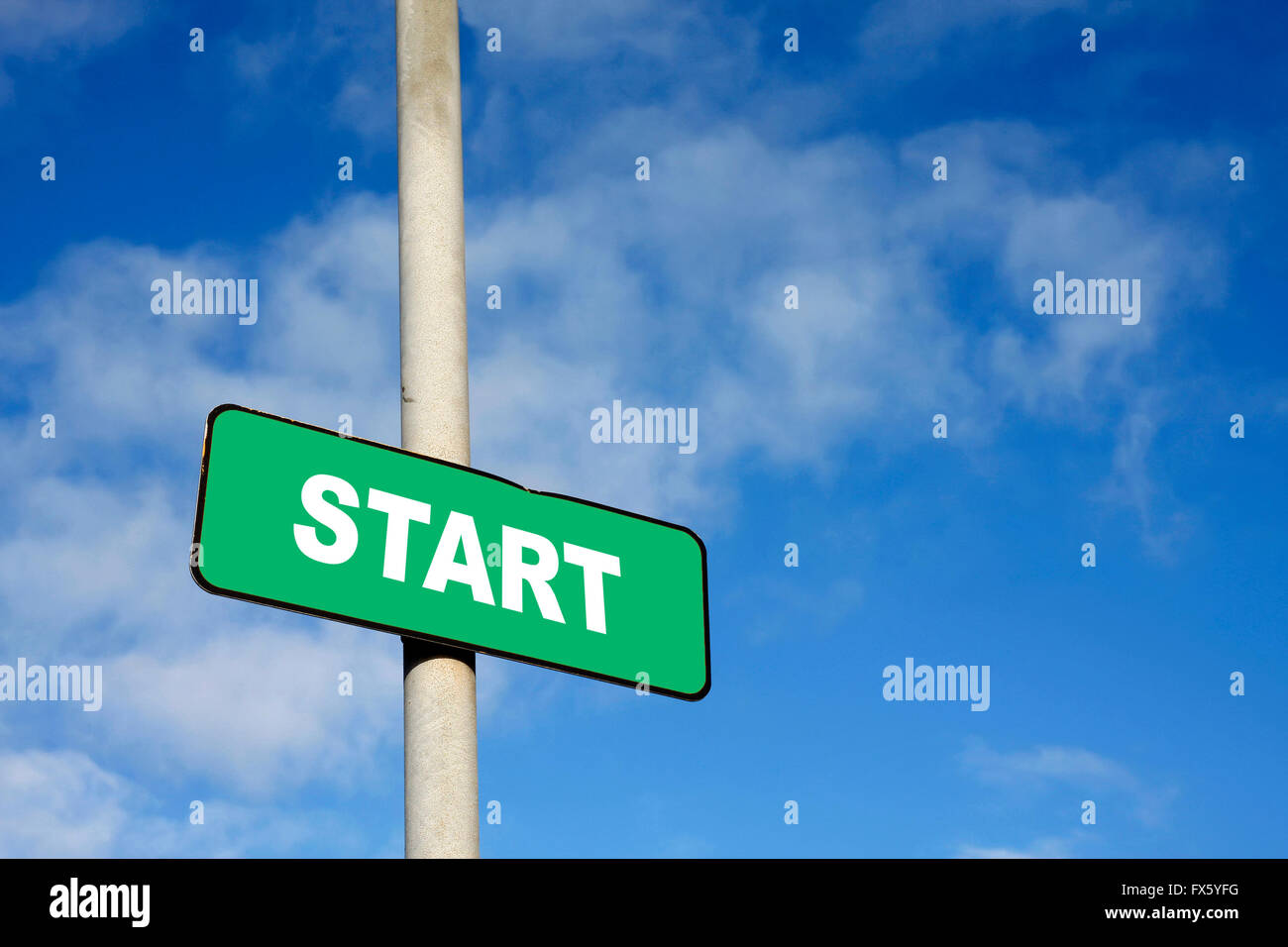 Sign start hi-res stock photography and images - Alamy