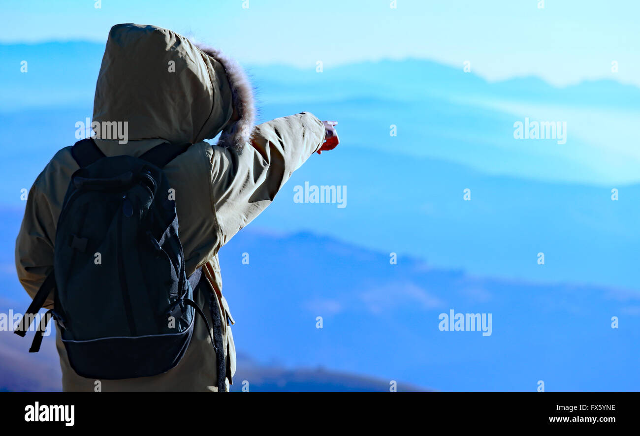 Young black boy mountain hi-res stock photography and images - Alamy