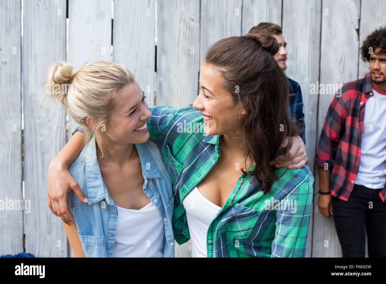 Women embracing hi-res stock photography and images - Alamy