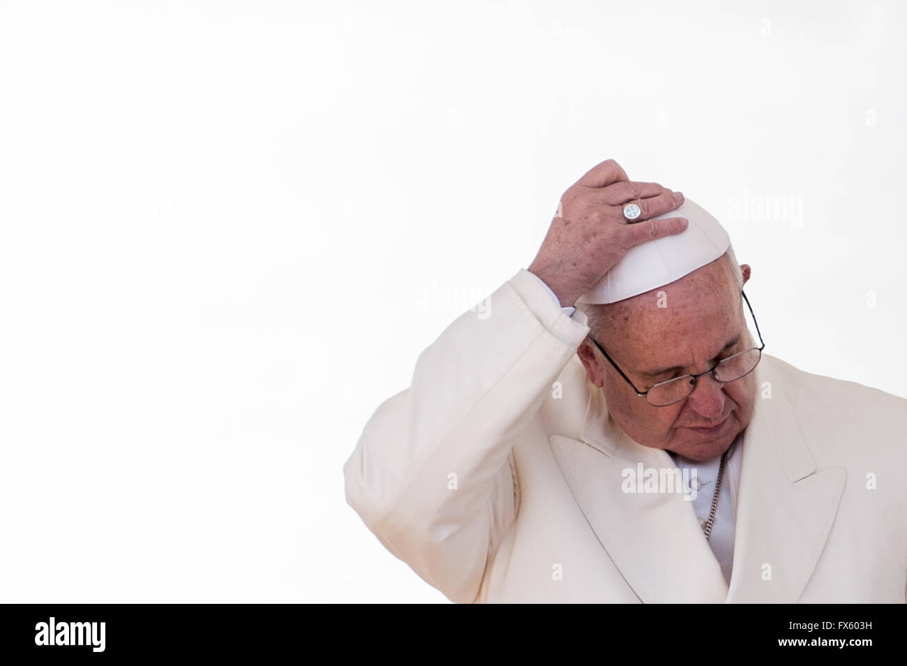 Pope Francis addresses the audience during the Jubilee of Mercy ...