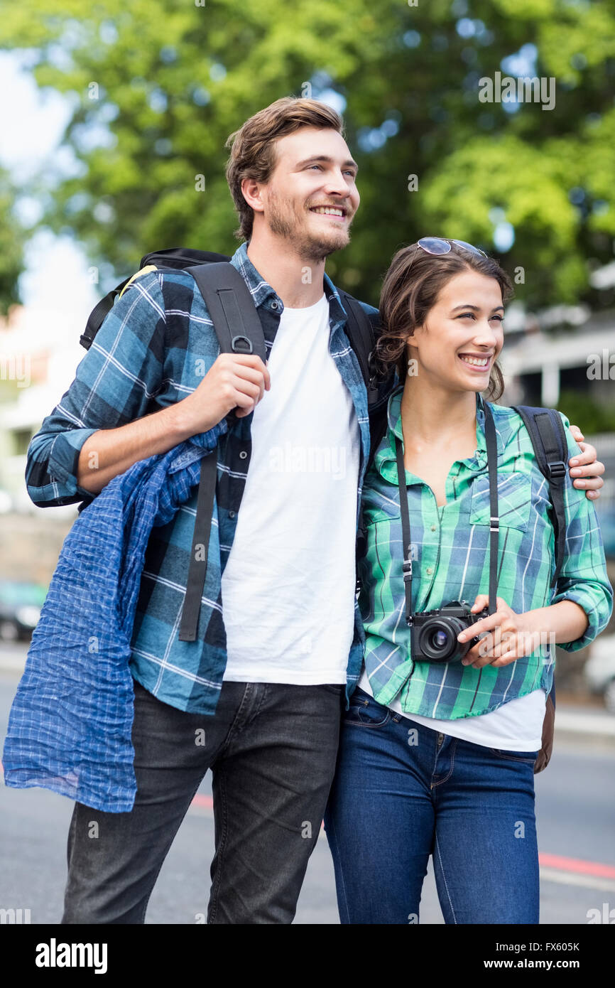 Couple standing outdoors hi-res stock photography and images - Alamy