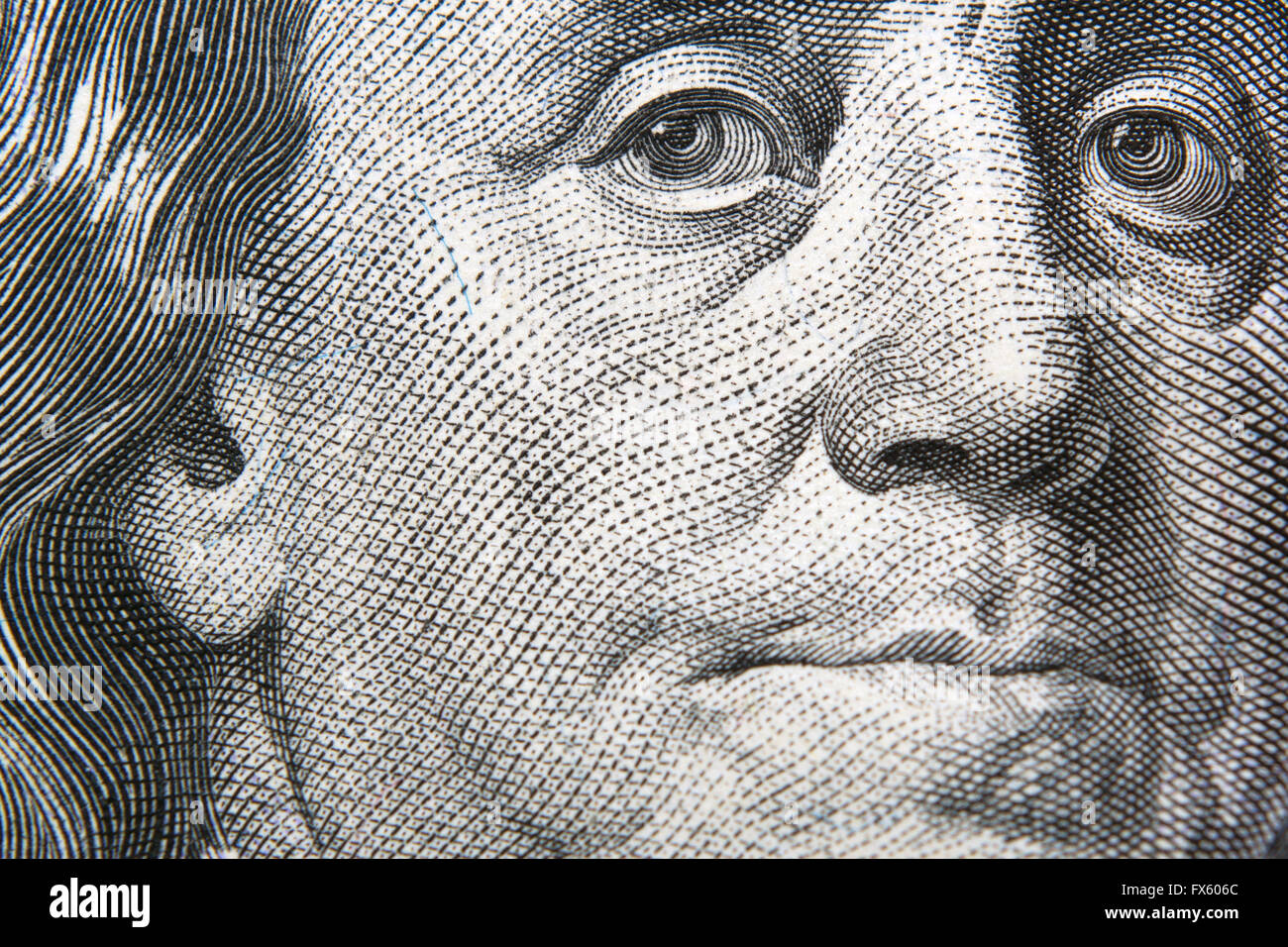 The American banknote closeup Stock Photo - Alamy