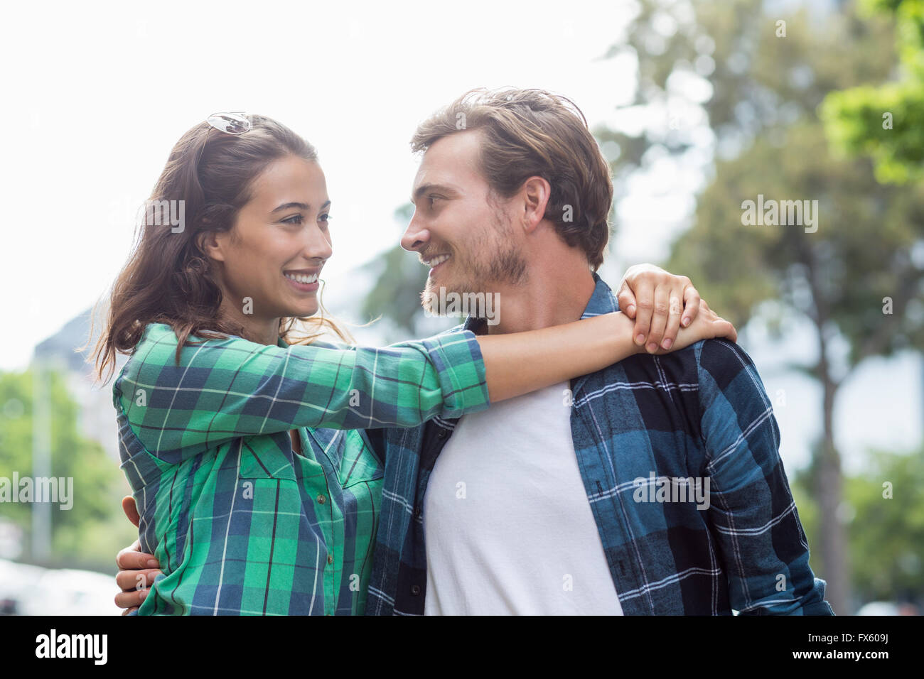 Couple embracing each other Stock Photo - Alamy