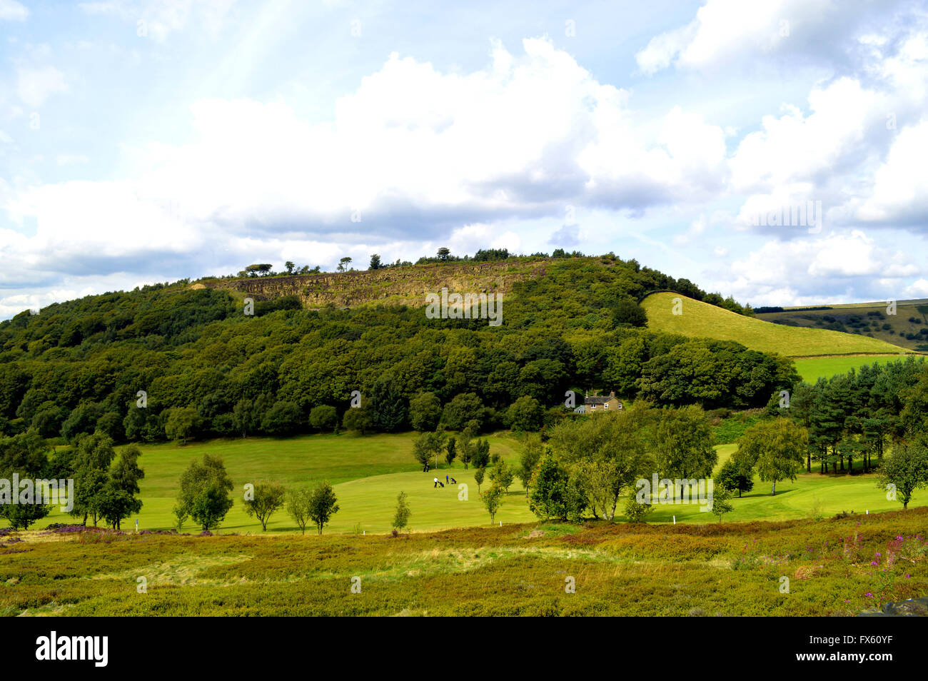 Golf course in Glossop, Derbyshire, England UK Stock Photo - Alamy