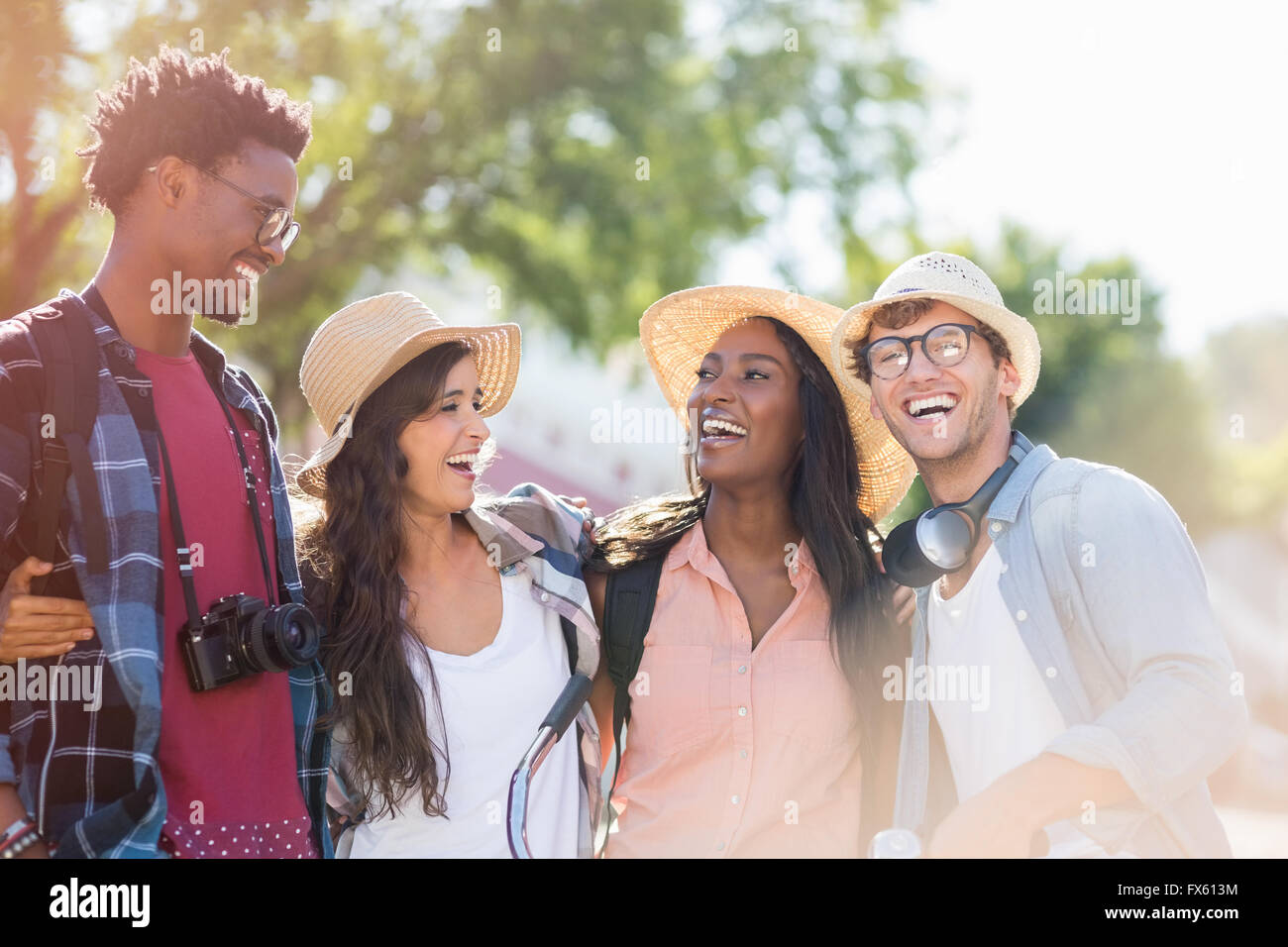 Friends having fun together Stock Photo - Alamy