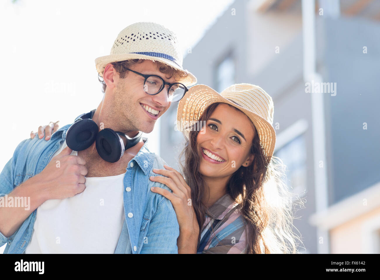 Fashionable couple having fun hi-res stock photography and images - Alamy