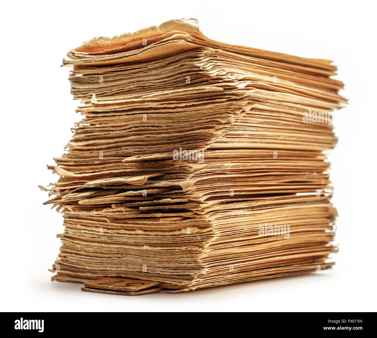Pile of old catalogue cards in closeup Stock Photo - Alamy