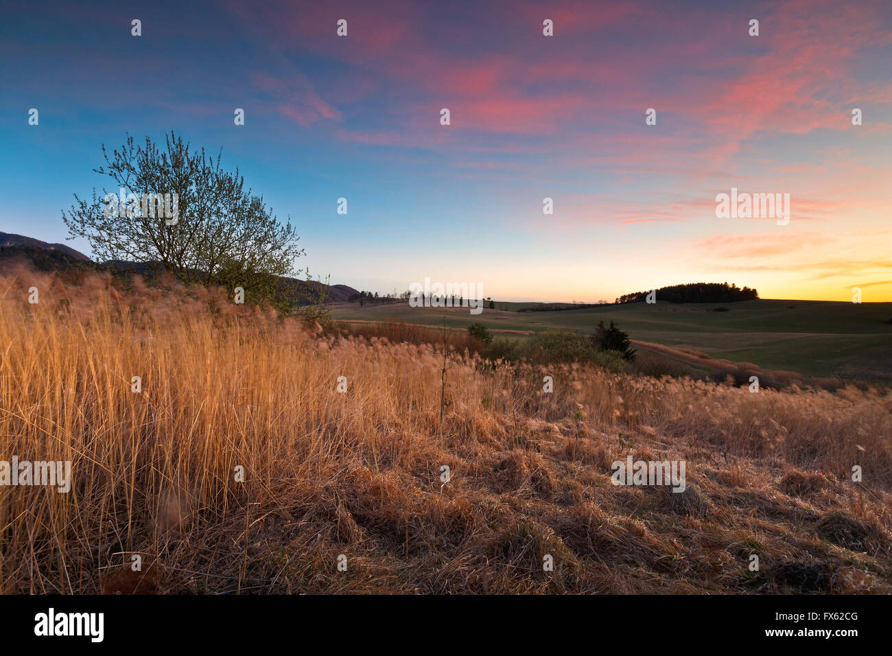 Rural landscape of Turiec region in central Slovakia Stock Photo - Alamy