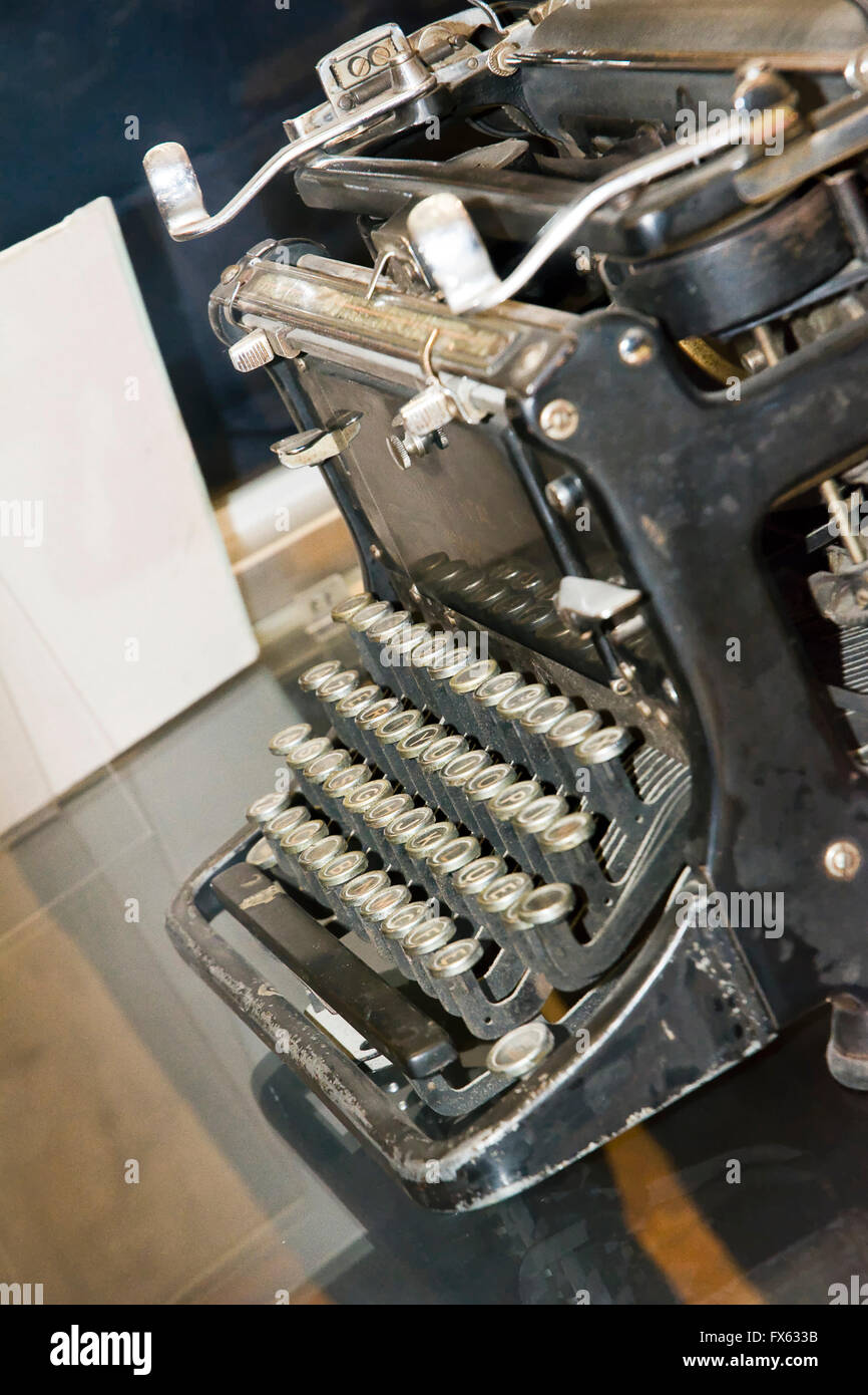 Old write machine used from former KGB agency Stock Photo - Alamy