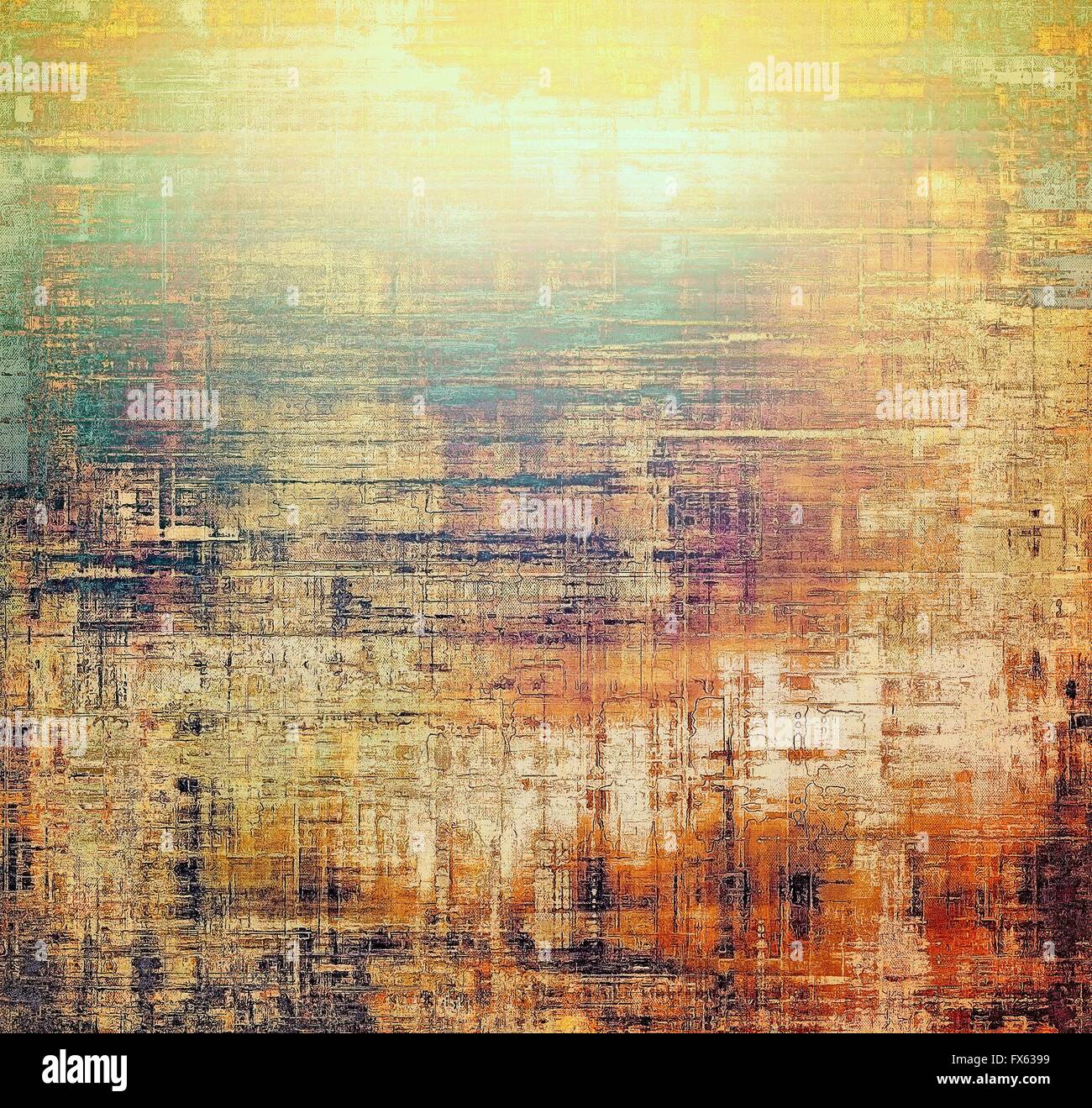 Retro background with old grunge texture. With different color patterns ...