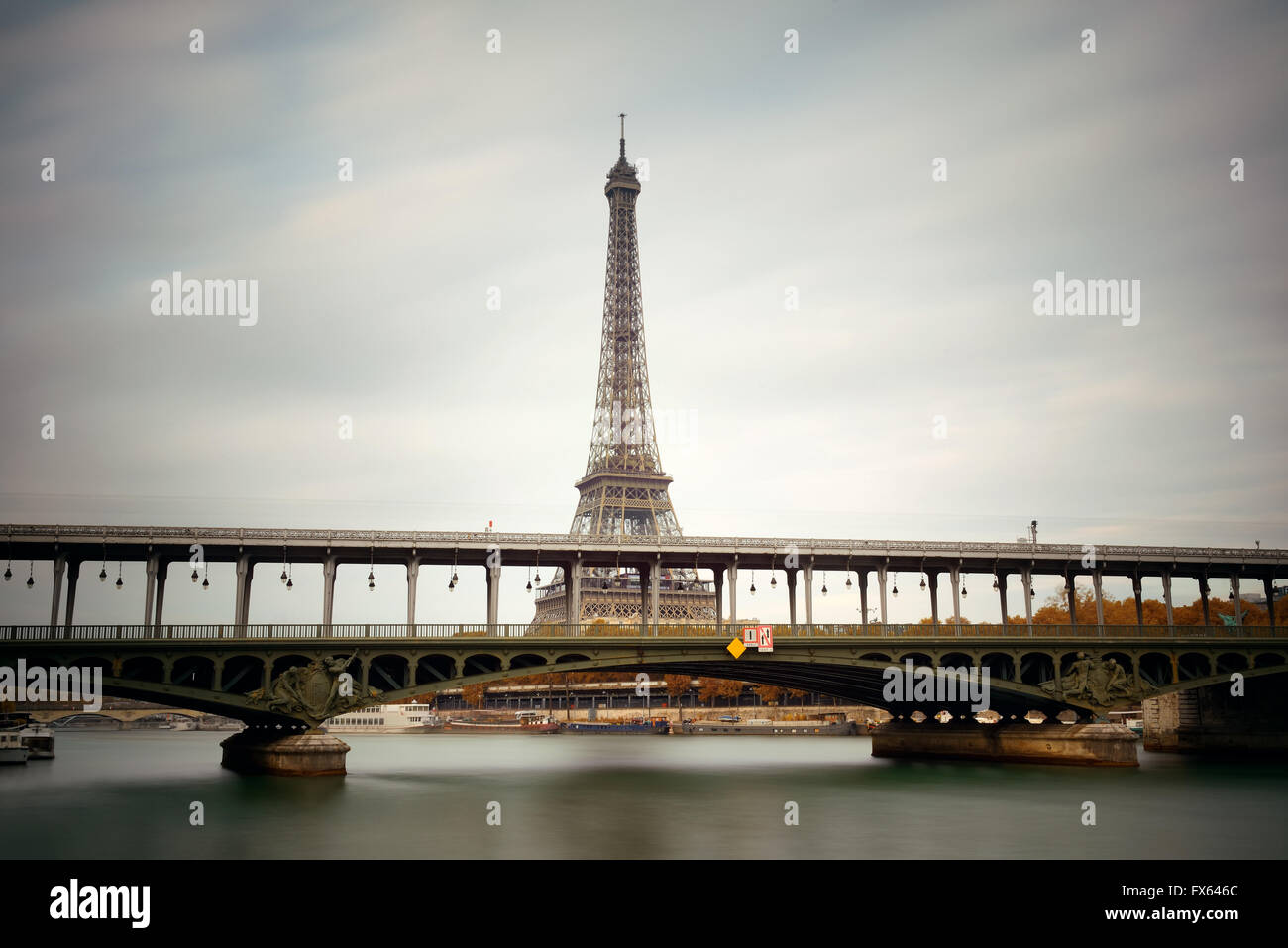 River Seine and Eiffel Tower in Paris, France Stock Photo - Alamy