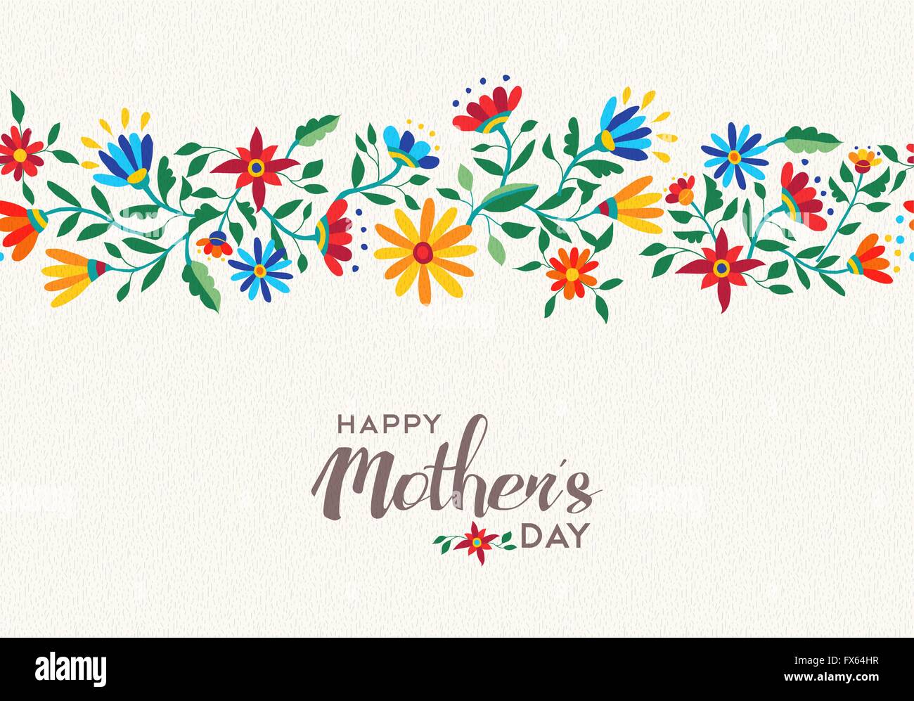 Elegant happy mothers day quote design with flower seamless pattern ...