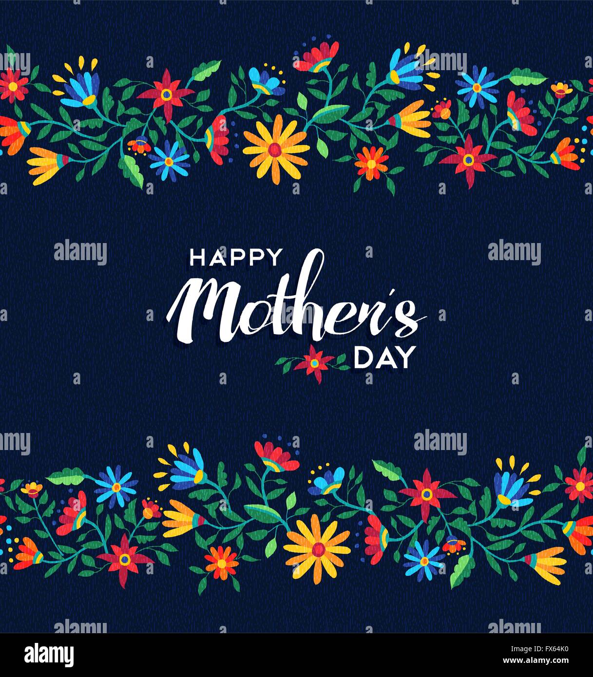 Happy mothers day illustration design for celebration event, spring ...