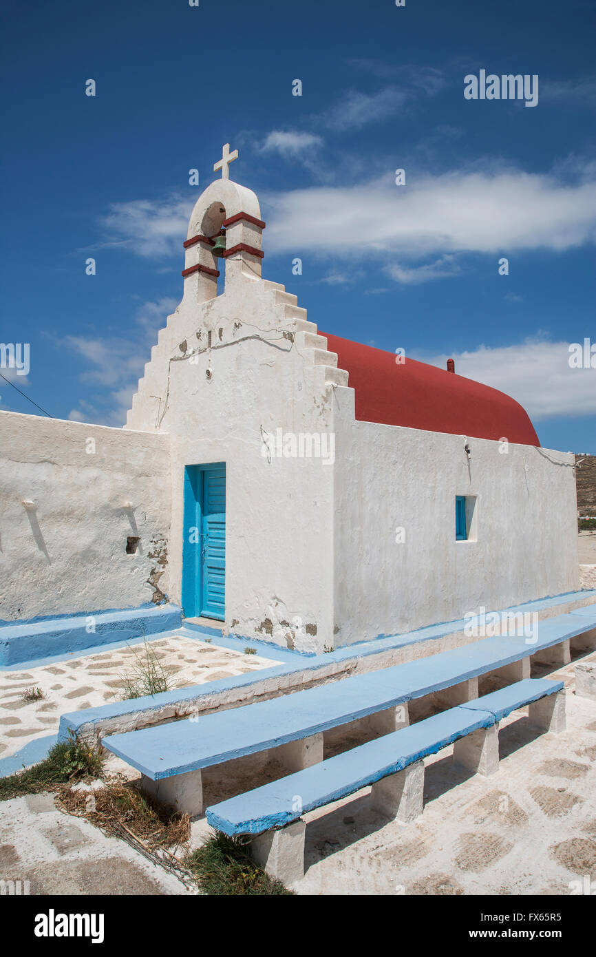 Traditional church entrance and walkway under blue sky Stock Photo - Alamy
