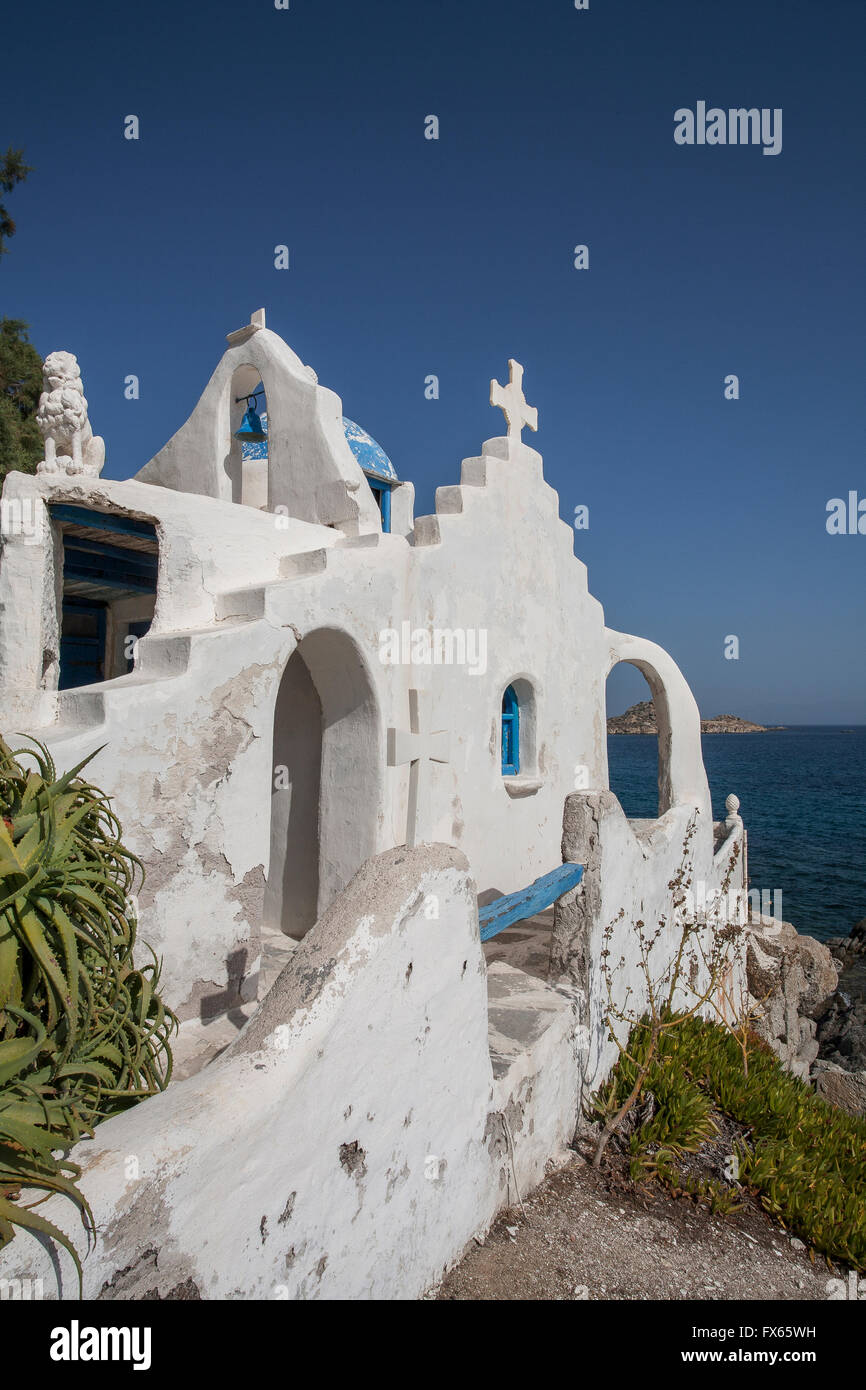 Traditional church on rocky oceanfront Stock Photo - Alamy