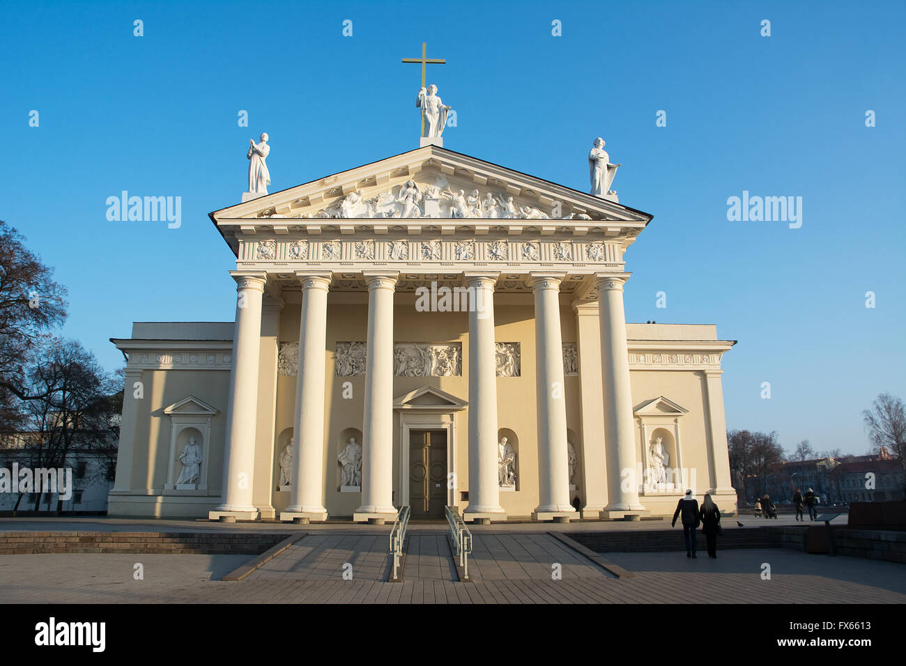 Cathedral Square and its tower Stock Photo - Alamy