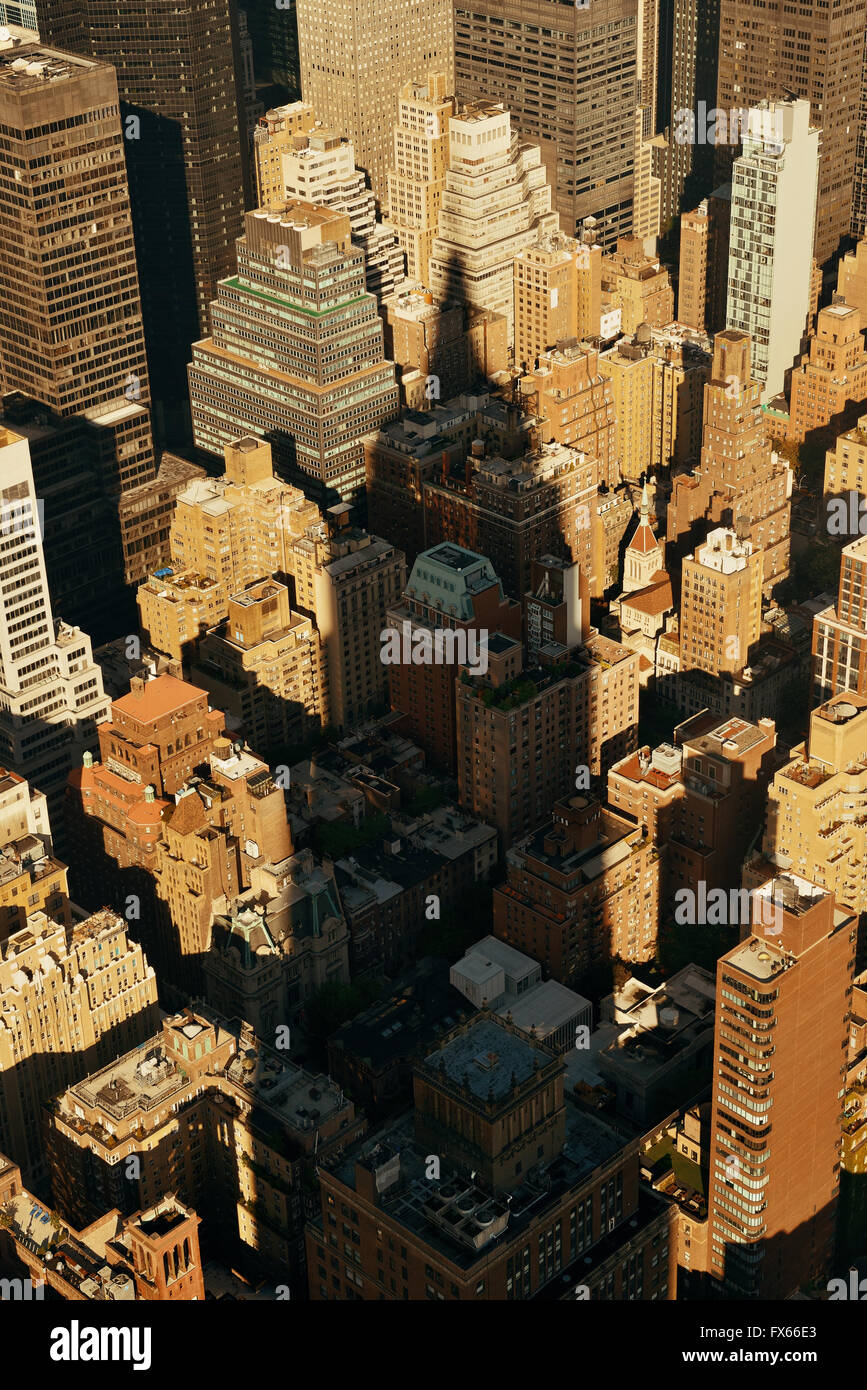 New York City - SEP 11: Empire State Building shadow over urban ...