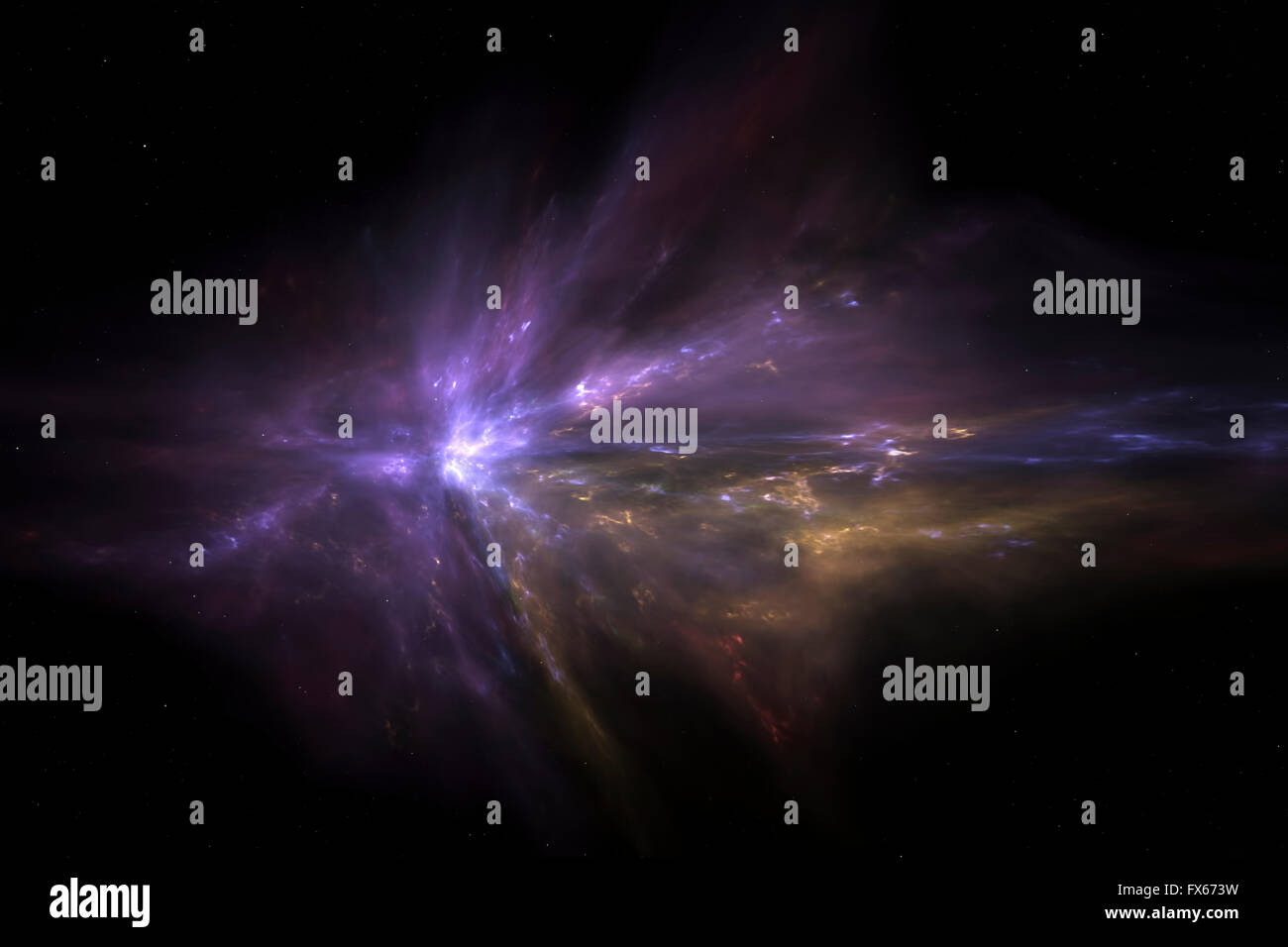 Galaxy in outer space Stock Photo - Alamy