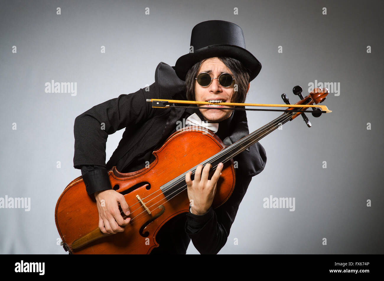 Man in musical art concept Stock Photo - Alamy