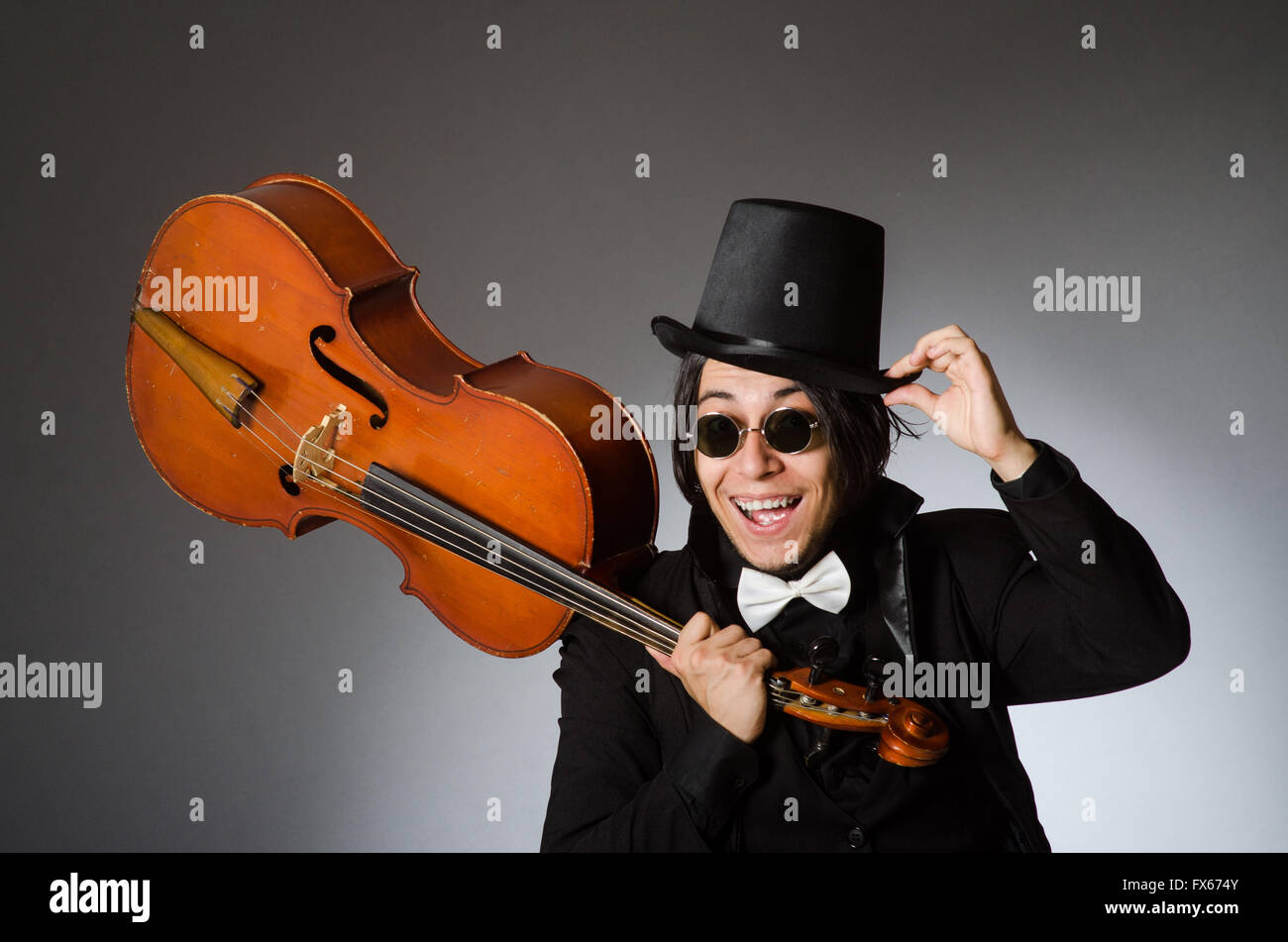 Man in musical art concept Stock Photo - Alamy