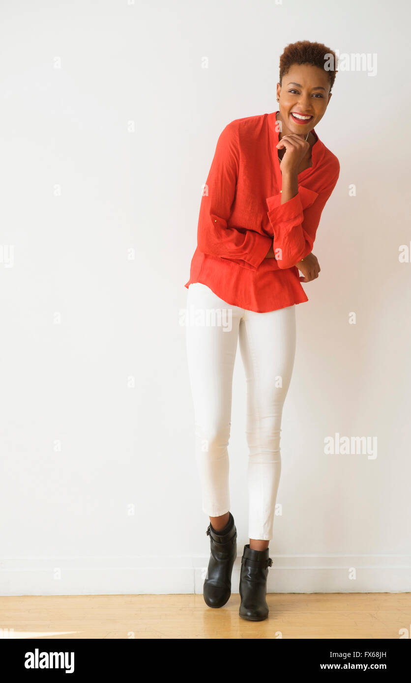 Mixed race woman afro hair hi-res stock photography and images - Alamy