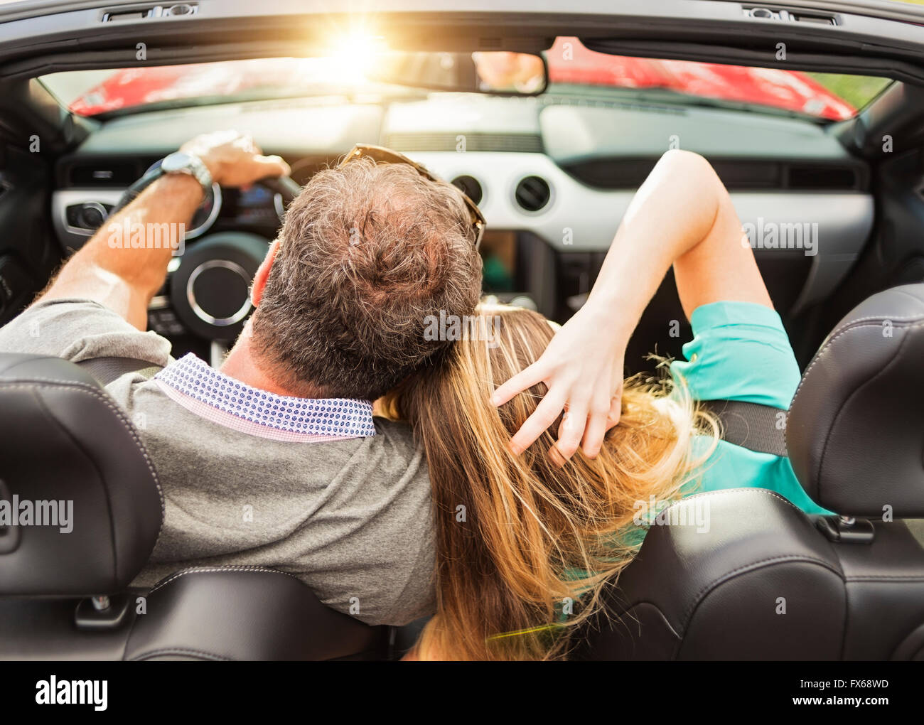 Driving into sunset convertible hi-res stock photography and images - Alamy