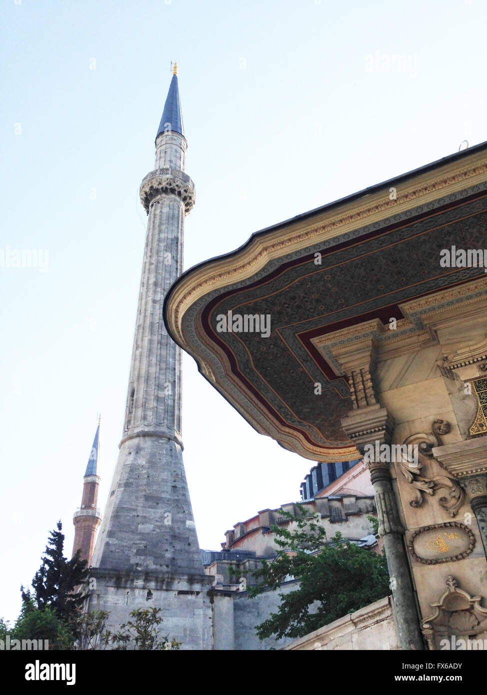 Third Ahmet fountain in historical Sultanahmet area in Istanbul Stock ...