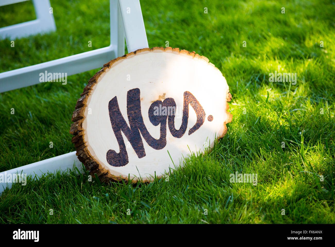Mrs bride sign used for decor at this wedding ceremony and reception ...