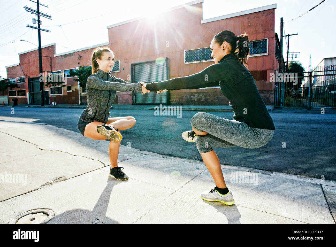 Balancing on hands hi-res stock photography and images - Alamy