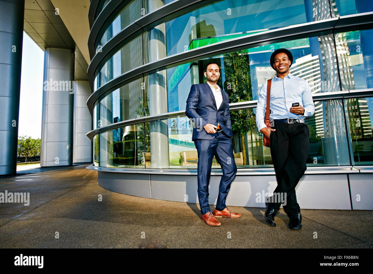 Portrait two businessmen outdoors hi-res stock photography and images ...