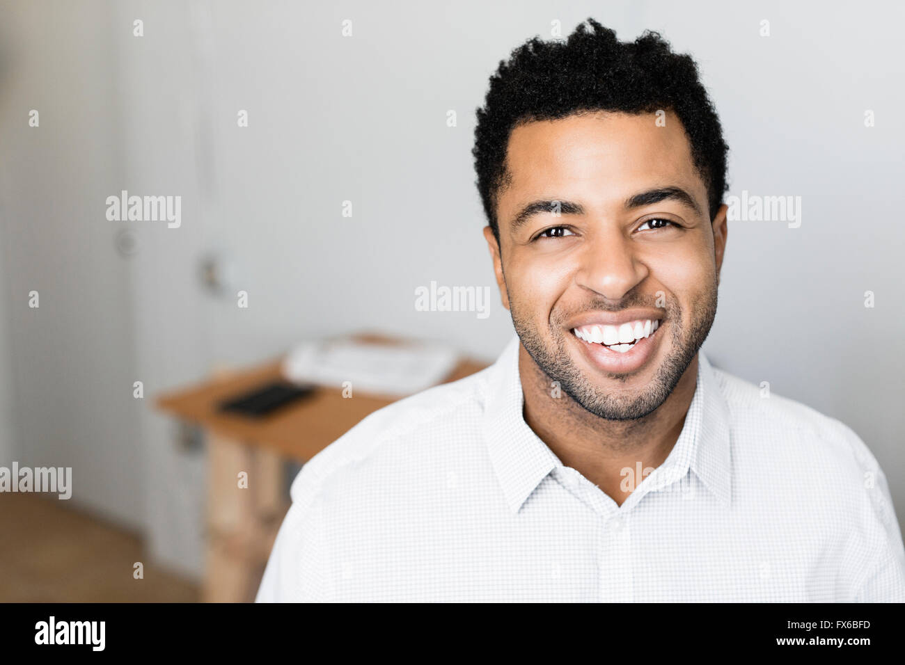 Happy smiling african american businessman hi-res stock photography and ...