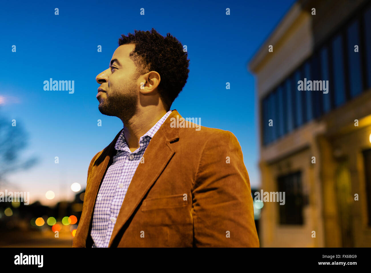 African american man facing back hi-res stock photography and images ...