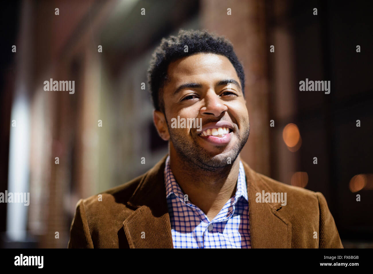Smiling young businessman outdoors hi-res stock photography and images ...