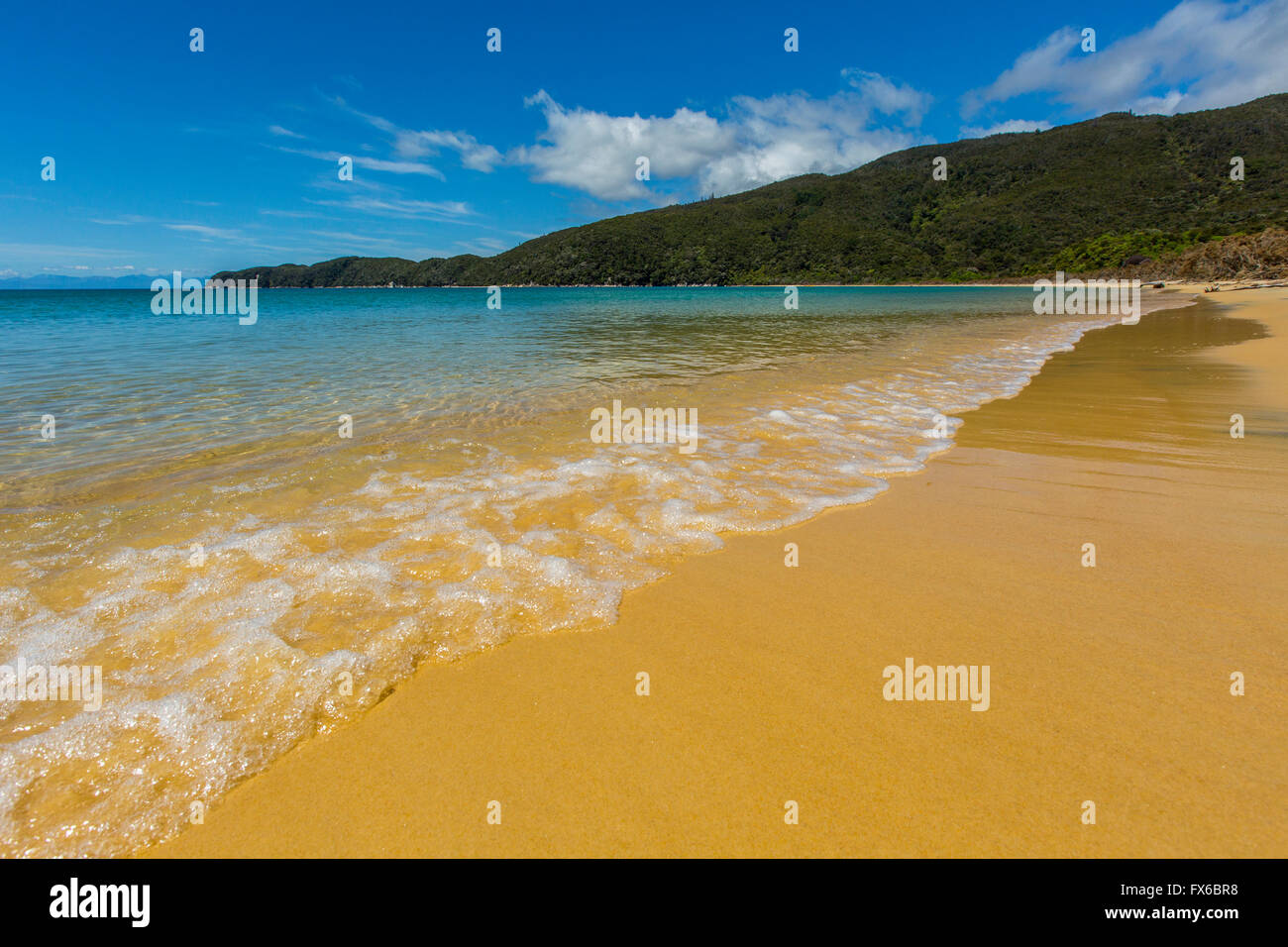 Ocean waves on remote beach Stock Photo - Alamy