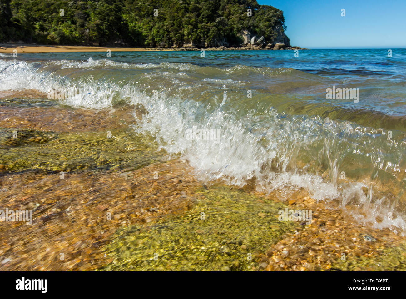 Secluded beach gentle waves hi-res stock photography and images - Alamy