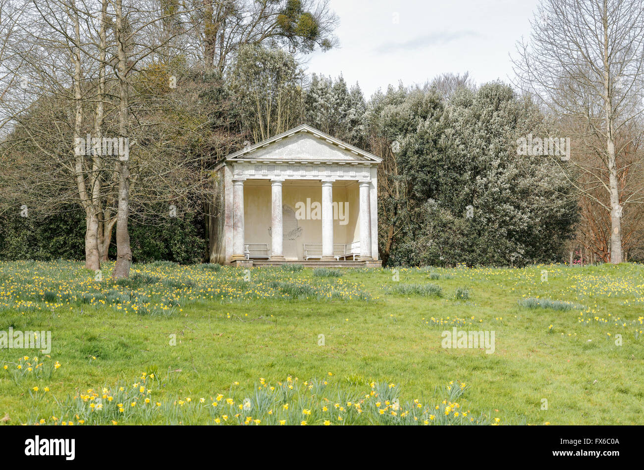 The Doric Temple, a folly at Petworth House and Park, Petworth, West ...