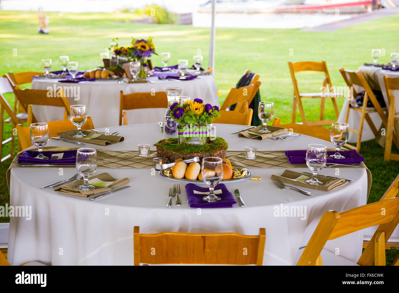 Wedding reception table nicely set hi-res stock photography and images ...