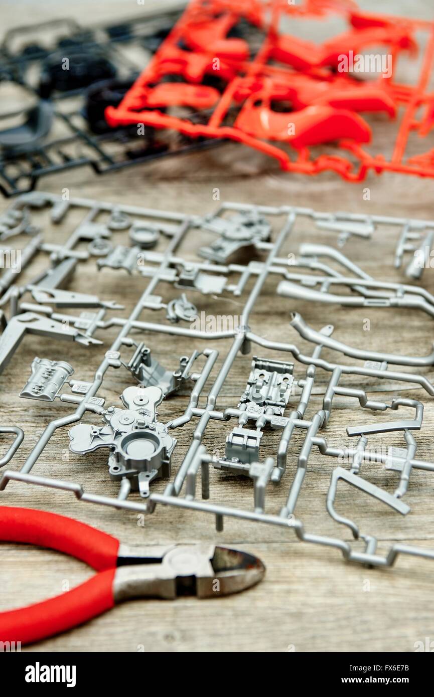 A studio photo of a plastic model kit Stock Photo - Alamy